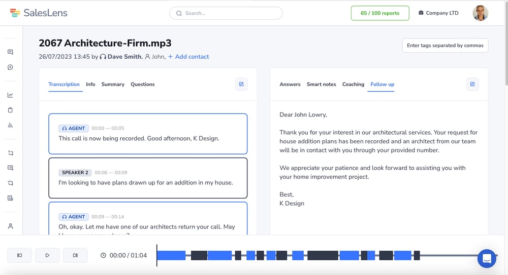 SalesLens: Drive Quality Excellence through Real-Time AI Generated ...